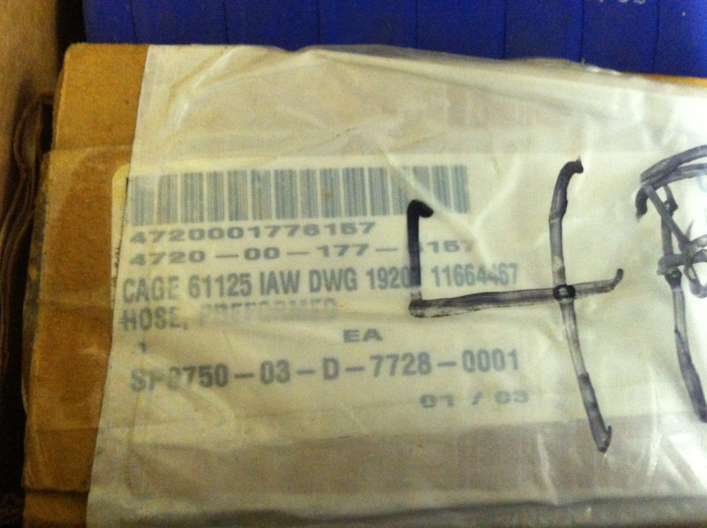 M939 5-Ton Upper Radiator Hose 11664467 Blue CPR-11664467 ZZ-H-428 4720 ...